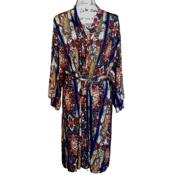 Soma | Intimates & Sleepwear | Soma Robe Multi Colored Retro Jungle ...